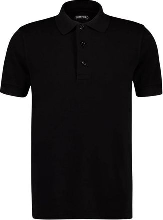 Tom Ford Homme, Tops, Noir, Taille: M Piquet Polo