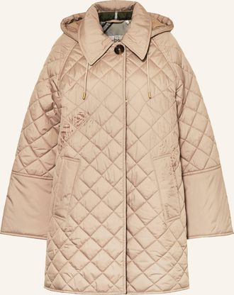 Barbour Steppmantel Cara Mit Abnehmbarer Kapuze beige