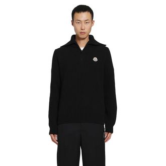 Moncler Logo Rib Turtleneck Sweater