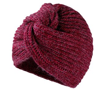 morefaz Damen Chemo Turban Twist Hut Mohair Wolle f&uuml;r Krebs Kopfbedeckung Headwrap Strickm&uuml;tze Schals (Maroon)
