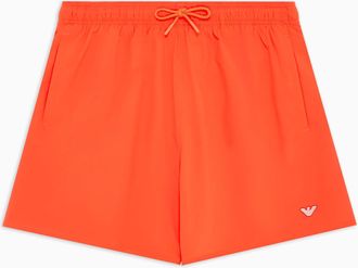 Emporio Armani Herren MID Boxer Badehose, RED.COM