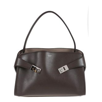 Ferragamo Femme, Sacs, Brun, Taille: ONE Size Sac port&eacute; &eacute;paule Hug Soft
