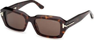 Tom Ford unisex, Accessoires, Brun, Taille: 53 MM Ti0025