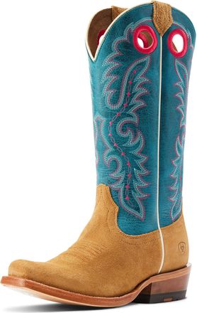 Ariat Womens Futurity Boon Western Boots in Buckskin Roughout Something Borrowed, B Medium Width, Size 38.5, by Ariat