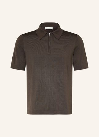 Sandro Sandro Strick-Poloshirt braun