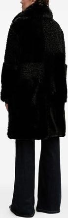 DKNY manteau Winter en fourrure artificielle - Noir