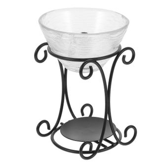 Hemobllo Aromabrenner aus Eisen und Glas Duftkerzen Diffusor f&uuml;r &Auml;therische &Ouml;le Raumduftlampe f&uuml;r Yoga Schlafzimmer und B&uuml;ro Aromatherapie und Entspannung