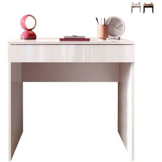 Lux Platzsparender 78x50x76cm B&uuml;rotisch mit Schublade Kirk - Wei&szlig;