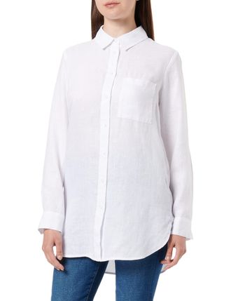 s.Oliver Damen Bluse Langarm, Wei&szlig;, 34
