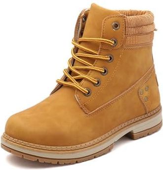 Generic Bottines de randonnée décontractées et confortables pour femme - Légères - Antidérapantes - Imperméables - À lacets - Pour lextérieur, le trekking, le