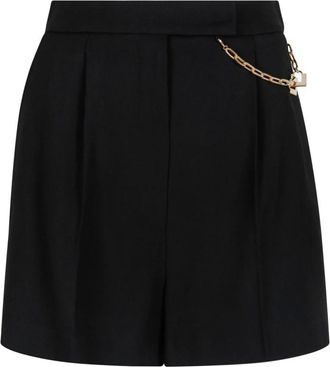 Elisabetta Franchi Femme, Shorts, Noir, Taille: 38 FR Shorts With Jewel Logo
