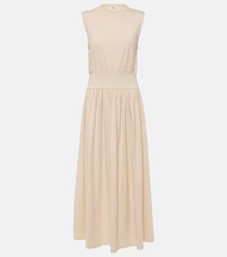 Toteme Midikleid aus Baumwoll-Jersey