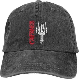 Generic Casquette de baseball de couleur pure pour papa, chapeaux de Caifanes t&ecirc;te de mort &agrave; la main, chapeau classique pour femme, casquette pare-soleil casq