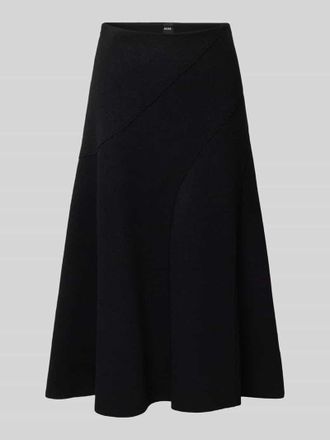 HUGO BOSS A-Linien Rock aus gekochter Schurwolle Modell VICENA