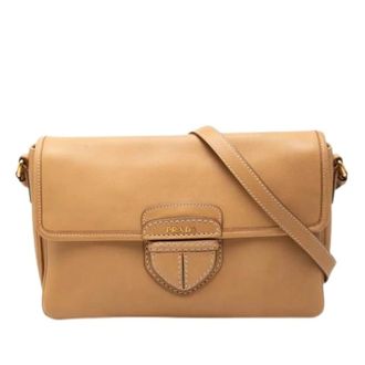 Prada Sac bandouli&egrave;re Pre-owned - Femme - Pre-owned - Beige - Taille: ONE Size