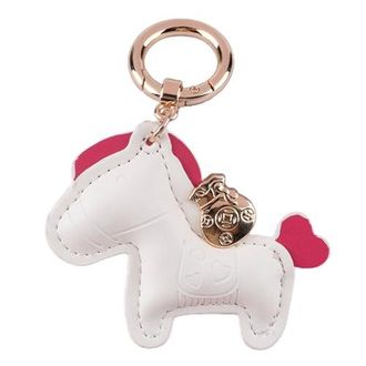 Generic Porte-cl&eacute;s cheval pour sac - Pendentif en cuir PU de dessin anim&eacute; | Porte-cl&eacute;s portable multifonction, accessoires de sac tendance pour portefeuille, 