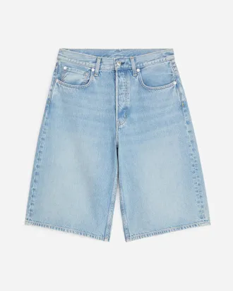 Arket Lange Jeansshorts -Blau