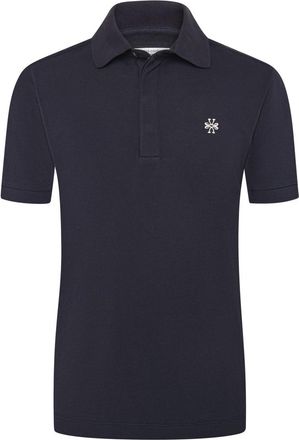 Jacob Cohen Unifarbenes Piqu&eacute;-Poloshirt mit gesticktem Logo auf der Brust in