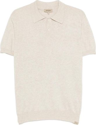 Woolrich Homme, Tops, Beige, Taille: L Polo &agrave; Manches Courtes