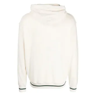 Autry Embroidered Logo Cotton Blend Hoodie - White