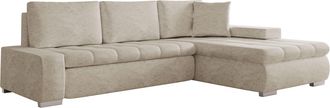 Mirjan24 Elegante Sofa Orkan Mini mit Schlaffunktion und Bettfunktion, Eckcouch Ecksofa mit Bettkasten, Couch L-Sofa Gro&szlig;e, Ottomane Universal (Nazar 225.02)