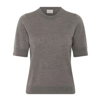 Part Two Pull en Tricot Doux Falcon Melange - Femme - Pulls - Gris - Taille: 40 FR