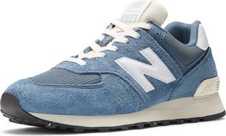 New Balance Unisex 574 U Sneaker, Vintage Indigo White Angora, 42 EU