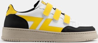 Z&egrave;ta Herren vegan Sneaker Zeta X Cafe Joyeux Klettverschluss Gelb