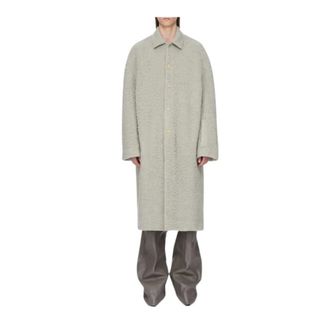 Rick Owens Buttoned Brad Coat - - Coats - Herren - Grau - S