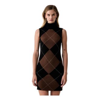 DKNY Dkny - Robe Courte Tricot&eacute;e - Femme - Robes - Multicolore - Taille: 42 FR