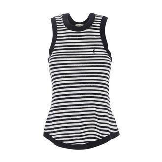 Saint Laurent Damen, Oberteile, Schwarzk, SGr&ouml;&szlig;e