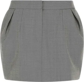Magda Butrym Mini Jupe - Gris