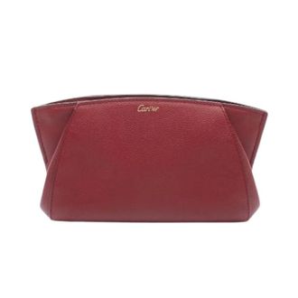 Cartier Sac bandouli&egrave;re C de Cartier en cuir Pr&eacute;-poss&eacute;d&eacute; - Femme - Pre-owned - Rouge - Taille: ONE Size