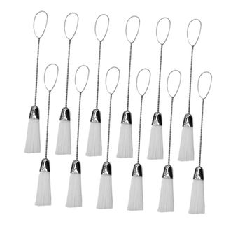 Aboofan 12st&uuml;cke N&auml;hmaschinen-reinigungsb&uuml;rsten mit Langstiel Wiederverwendbare Spaltb&uuml;rsten f&uuml;r N&auml;hmaschinen Autointerieur und Tastaturen Weiche Borsten f&uuml;r 