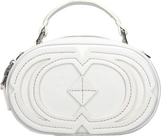 La Carrie Femme, Sacs, Beige, Taille: ONE Size Oval Navajo Leather Bag