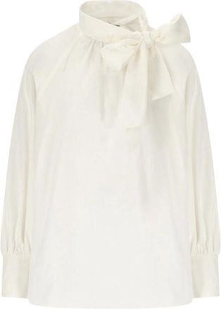 Max Mara Femme, Blouses et Chemises, Blanc, Taille: 38 FR Blouse Burgos1234