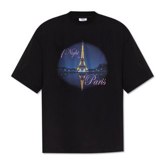 VETEMENTS unisex, Tops, Noir, Taille: XS T-shirt avec impression