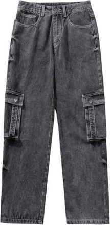 Generic Jean Homme Jeans Homme Week-End/Voyage Pantalon en Jean Workwear High Street Ample - Poches Styl&eacute;es, Coupe Droite Loose, Basique Tendance Cent Fois Ve