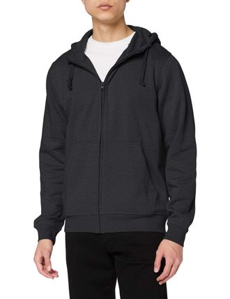 Clique CliQue Herren Basic Full Zip Hoody Kapuzenpullover, Blickdicht, Gr&uuml;n (Anthrazit Melange), 3XL
