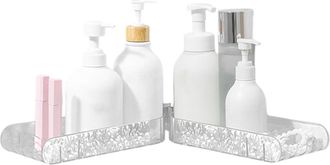 Generic Selbstklebende Duschregal Ecke | Wasserdicht Selbstklebend - Wandmontiertes Duschregal - f&uuml;r Hausapartment K&uuml;che Wohnzimmer Schlafzimmer Badezimmer Ar