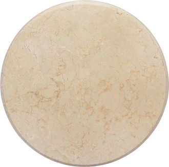 Les Tendances Dessus de table Cr&egrave;me &Oslash;50x2,5 Marbre