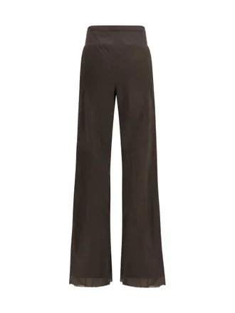 Rick Owens Womens Bias Pants With A Bias-Cut Dark Dust Outer: Silk; Inner: Cupro Trousers