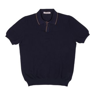 La Fileria Homme, Tops, Bleu, Taille: L Polo Bleu en Polyester
