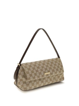 Gucci Womens Medium Madison Shoulder Bag Vintag.sand-Dk Brown Polyester; Cotton; Polyamide Handbags Vintag.sand/dk Hand