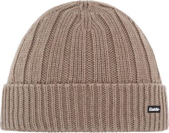 Eisb&auml;r M&uuml;tze Herren Ayo Beige - Merino Beanie f&uuml;r M&auml;nner - mit Fleece Winterm&uuml;tze sch&uuml;tzt vor K&auml;lte und Wind - Fisherman Beanie Docker Trawler Haube aus &Ouml;ste