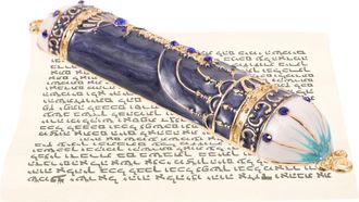 BESPORTBLE ELAYARD Dekorative Metall T&uuml;rrolle mit glatter Oberfl&auml;che Kleine j&uuml;dische T&uuml;rrolle f&uuml;r Haus und Wohnraumdekoration Abgerundete Kanten Langlebige Judai