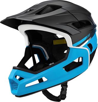 Generico Mountainbike-Helm, Futter und Visier abnehmbar, Schutzausrüstung mit Stoßdämpfung für Anfänger und Experten, Frauen und Männer