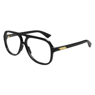 Bottega Veneta Lunettes Carr&eacute;es - unisex - Accessoires - Noir - Taille: 56 MM