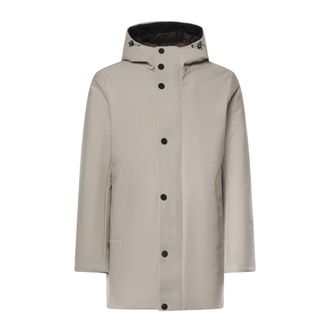 H&egrave;SKIMO Frost Long Parka - - Jackets - Herren - Beige - L