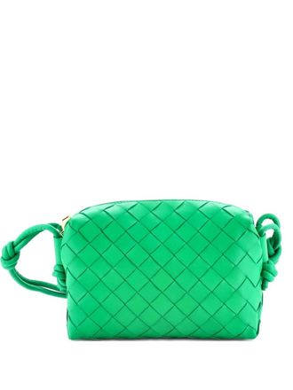 Bottega Veneta Loop Intrecciato Nappa Mini crossbody bag - Gr&uuml;n